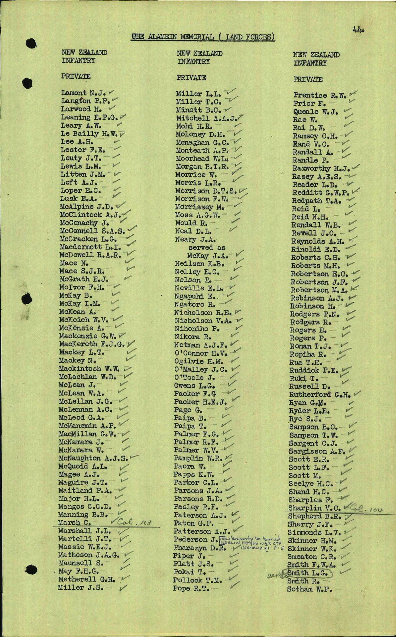 Andrew Albert James Mitchell - Online Cenotaph - Auckland War Memorial ...