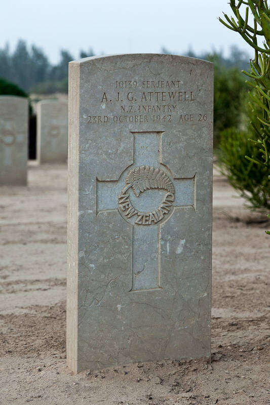 Alexander Joseph George Attewell - Online Cenotaph - Auckland War ...