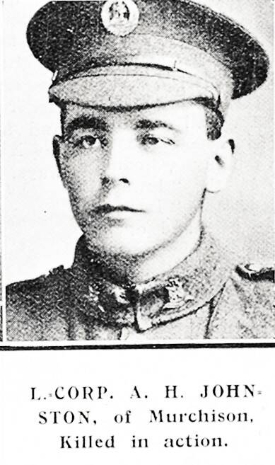 Alfred Henry Johnston - Online Cenotaph - Auckland War Memorial Museum
