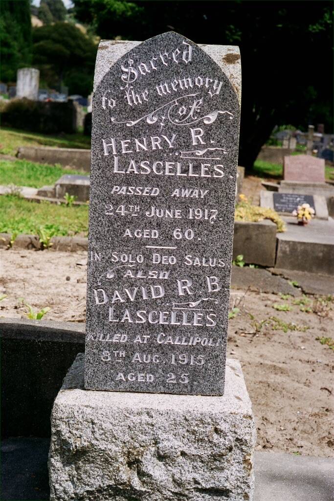 David Robert Breingan Lascelles - Online Cenotaph - Auckland War ...