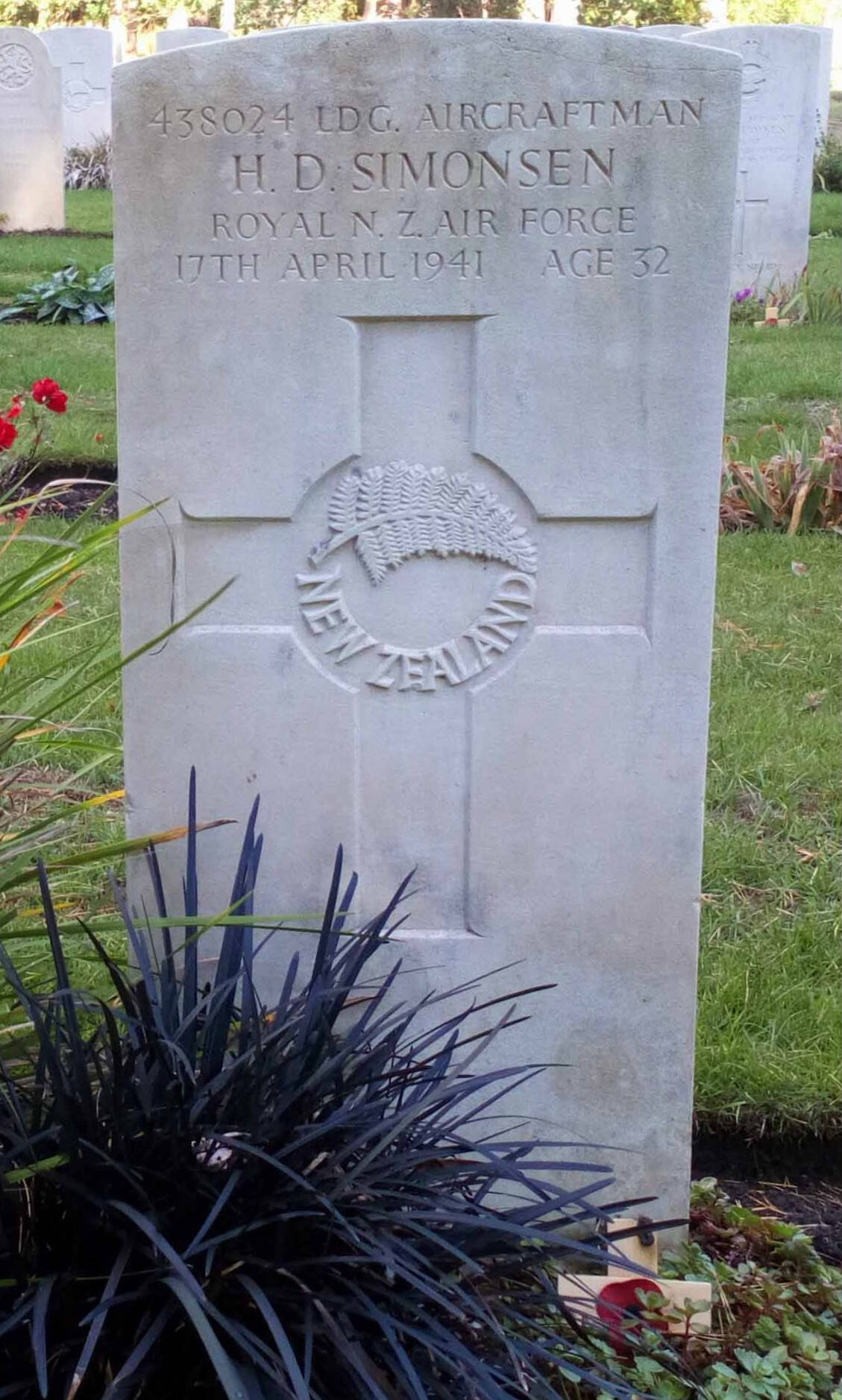 Horace Dean Simonsen - Online Cenotaph - Auckland War Memorial Museum