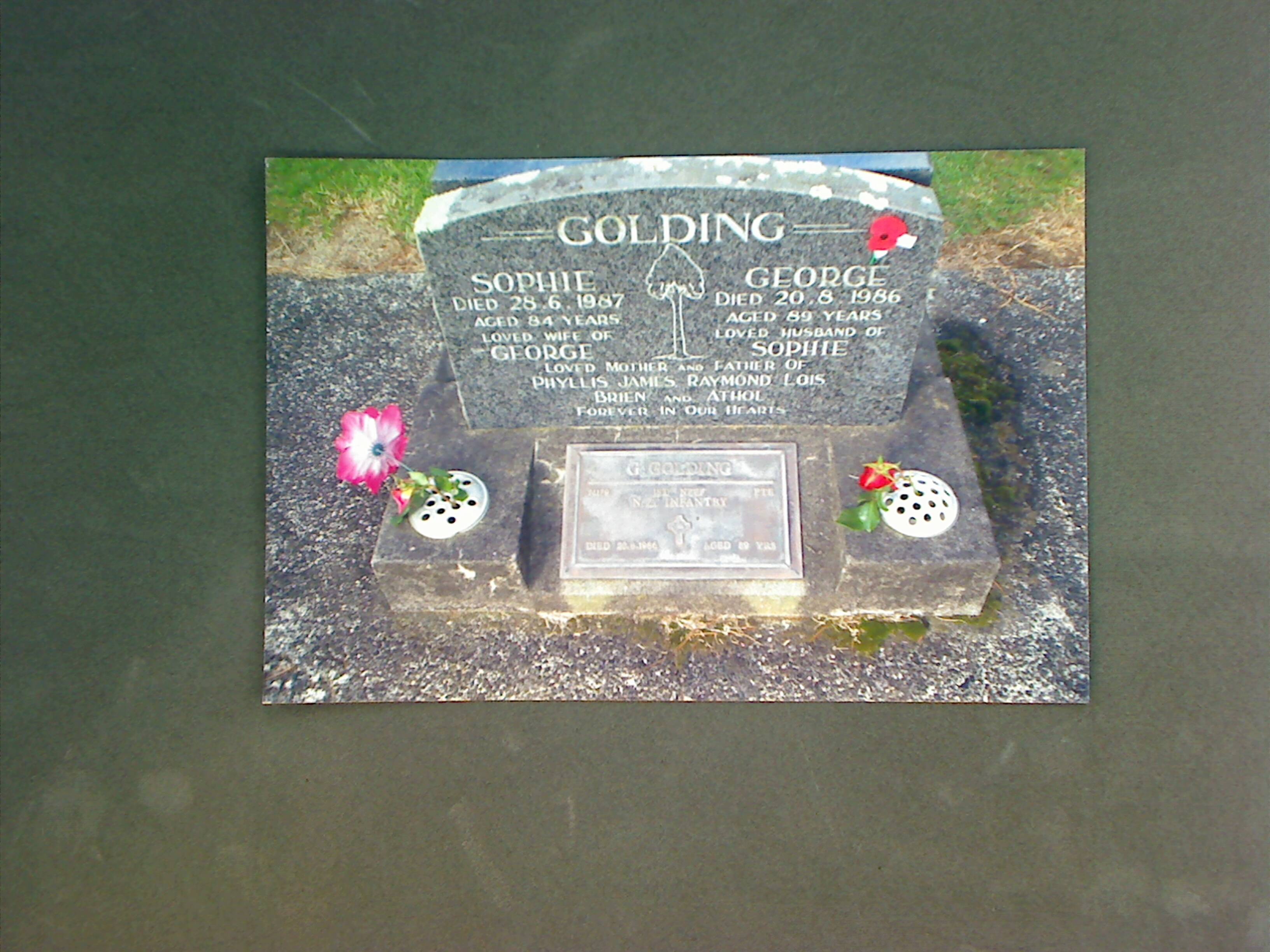 George Golding - Online Cenotaph - Auckland War Memorial Museum