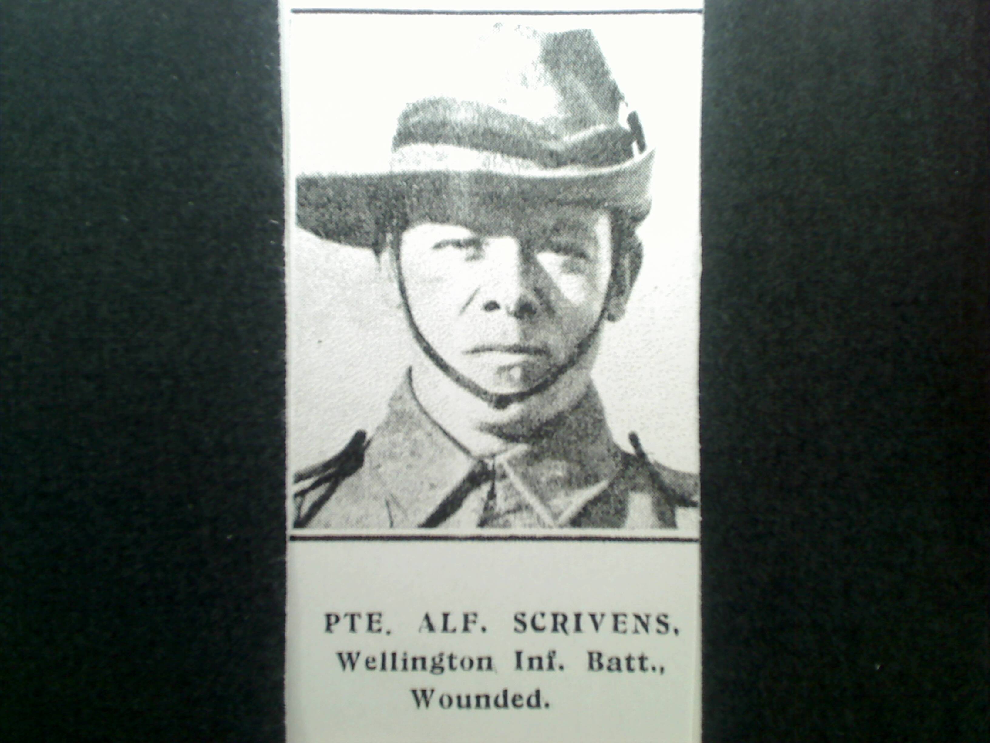 Alfred Scrivens - Online Cenotaph - Auckland War Memorial Museum