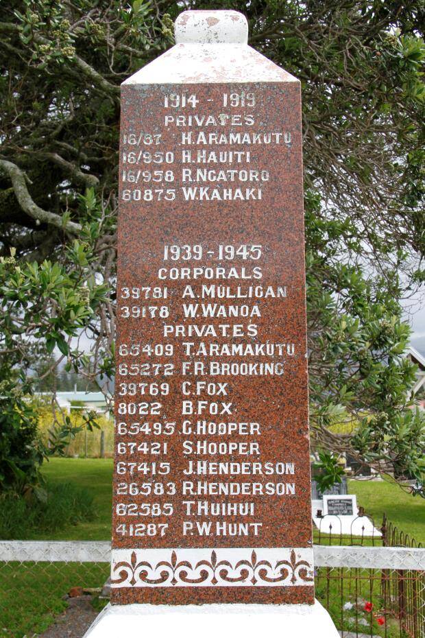 Herewini Aramakutu - Online Cenotaph - Auckland War Memorial Museum