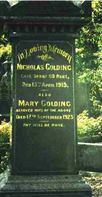 Nicholas Golding - Online Cenotaph - Auckland War Memorial Museum