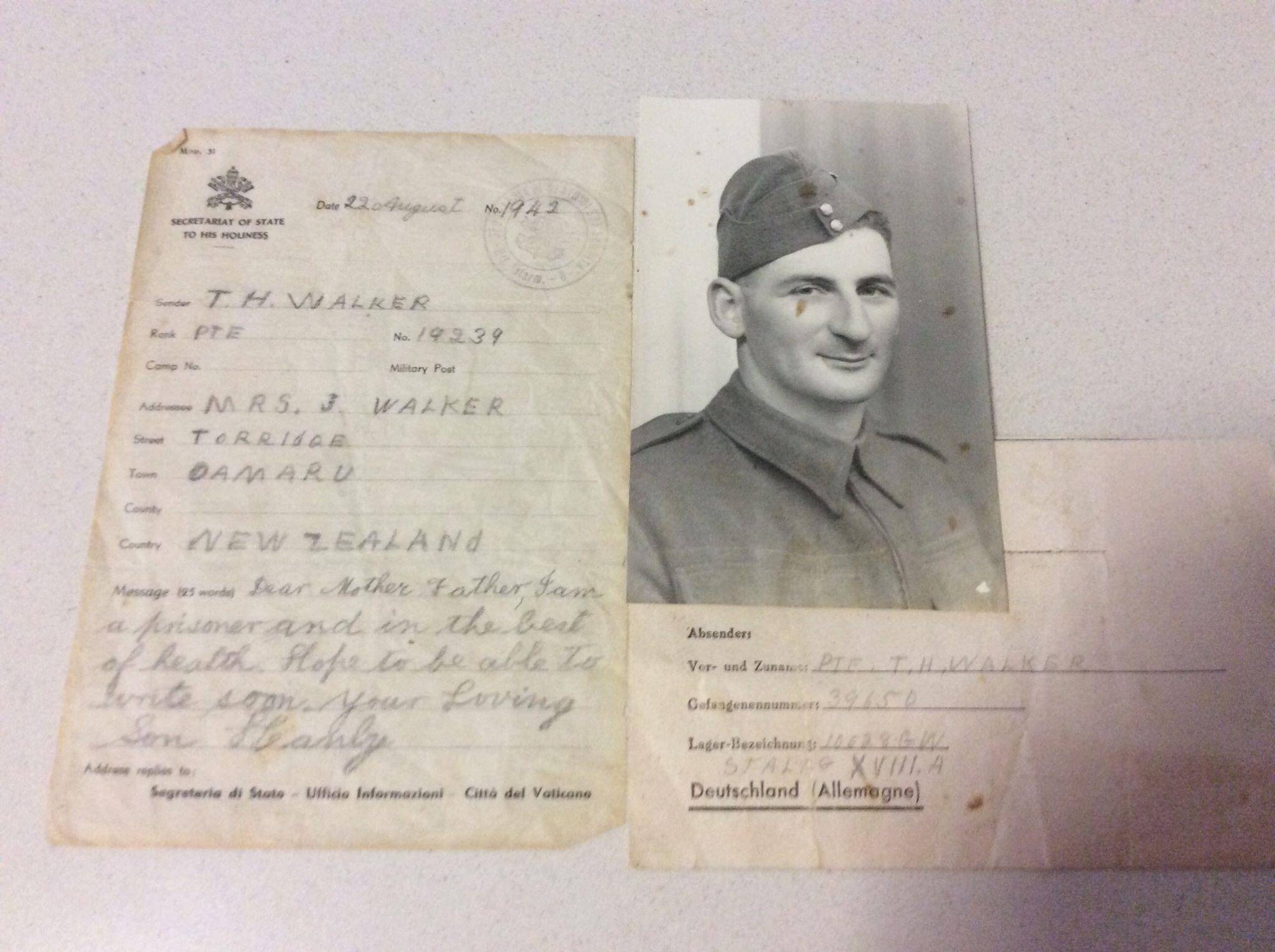 Thomas Hanley Walker - Online Cenotaph - Auckland War Memorial Museum