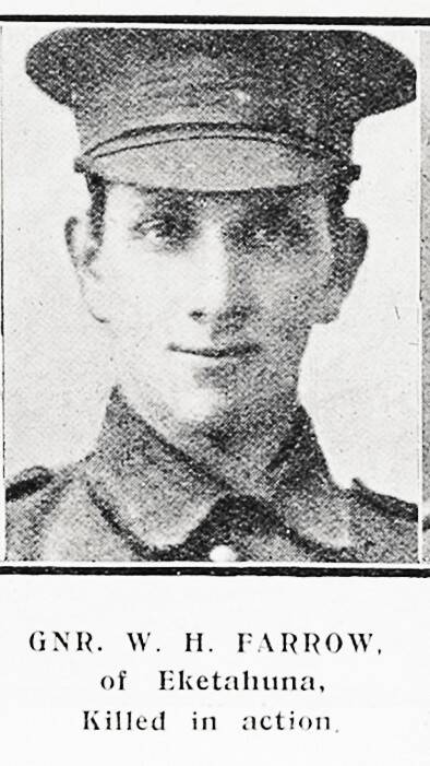 William Henry Farrow - Online Cenotaph - Auckland War Memorial Museum