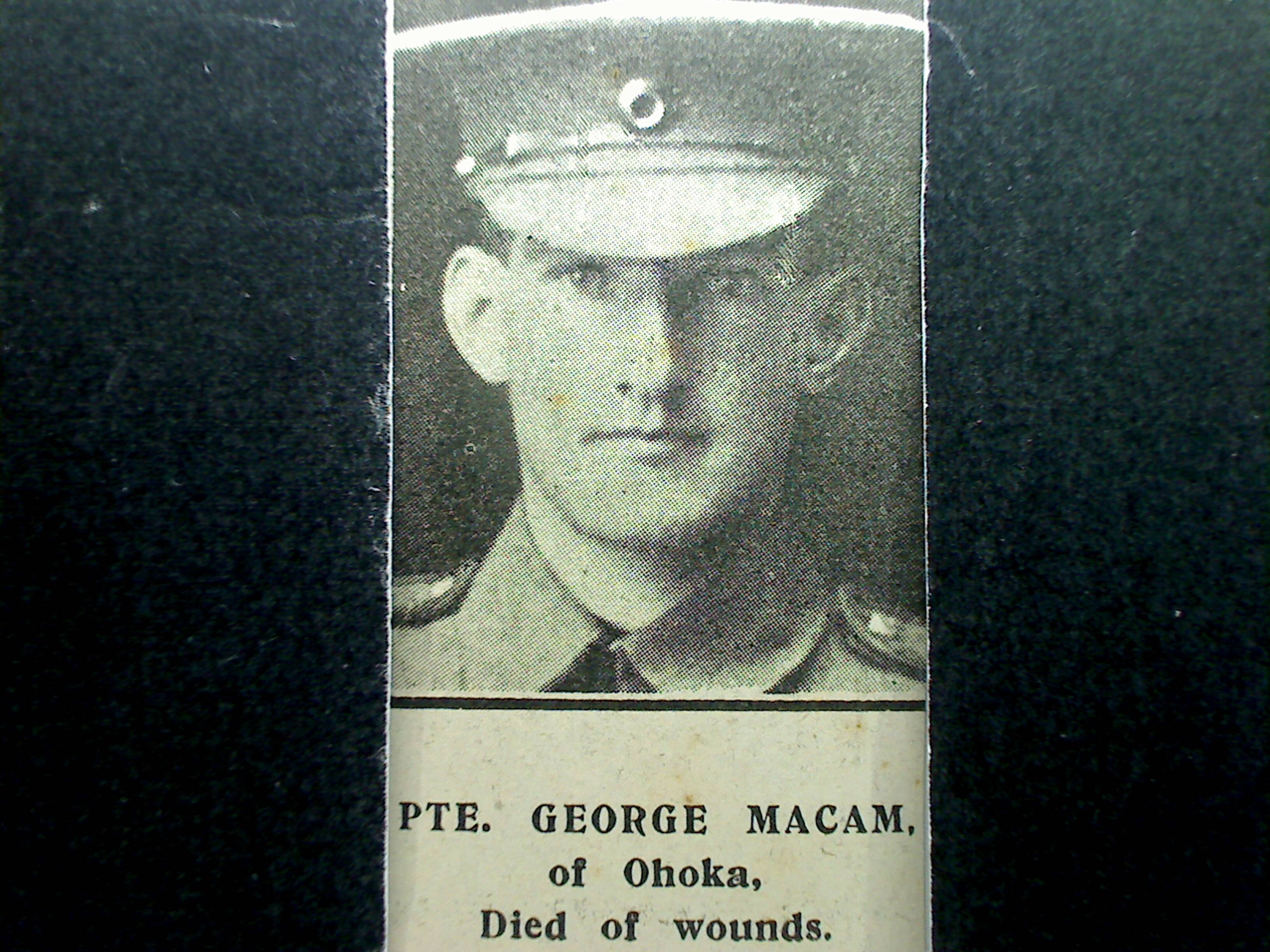 George Macann - Online Cenotaph - Auckland War Memorial Museum