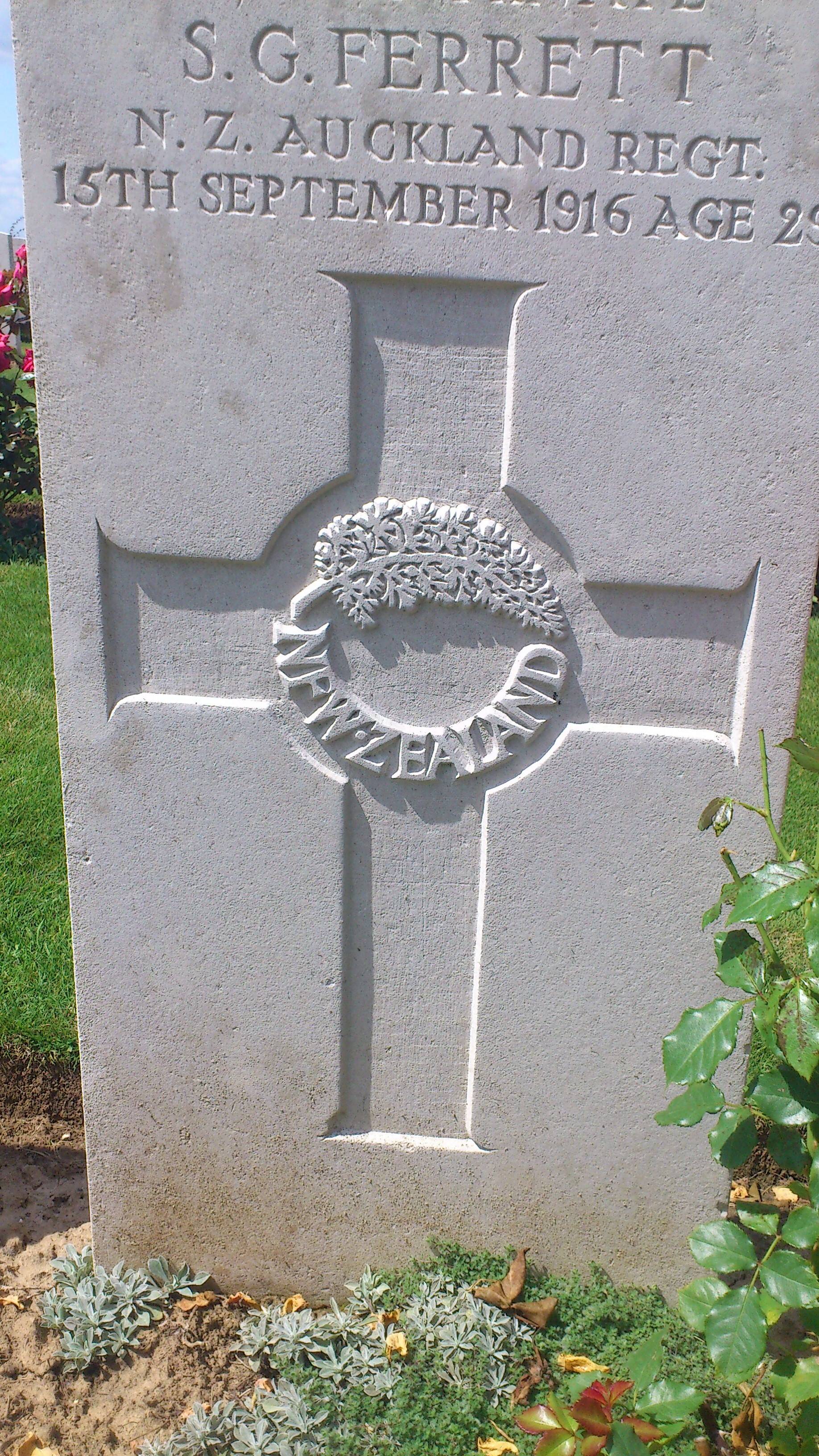 Samuel Charles Ferrett - Online Cenotaph - Auckland War Memorial Museum