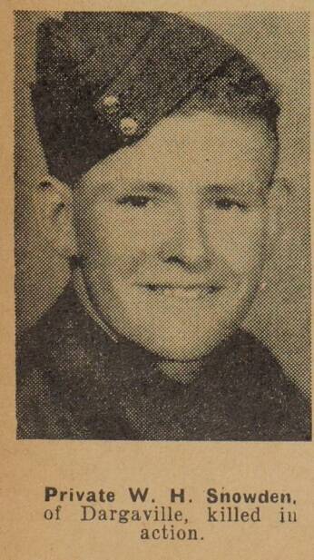 William Hugh Snowden - Online Cenotaph - Auckland War Memorial Museum