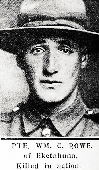 William Charles Rowe - Online Cenotaph - Auckland War Memorial Museum