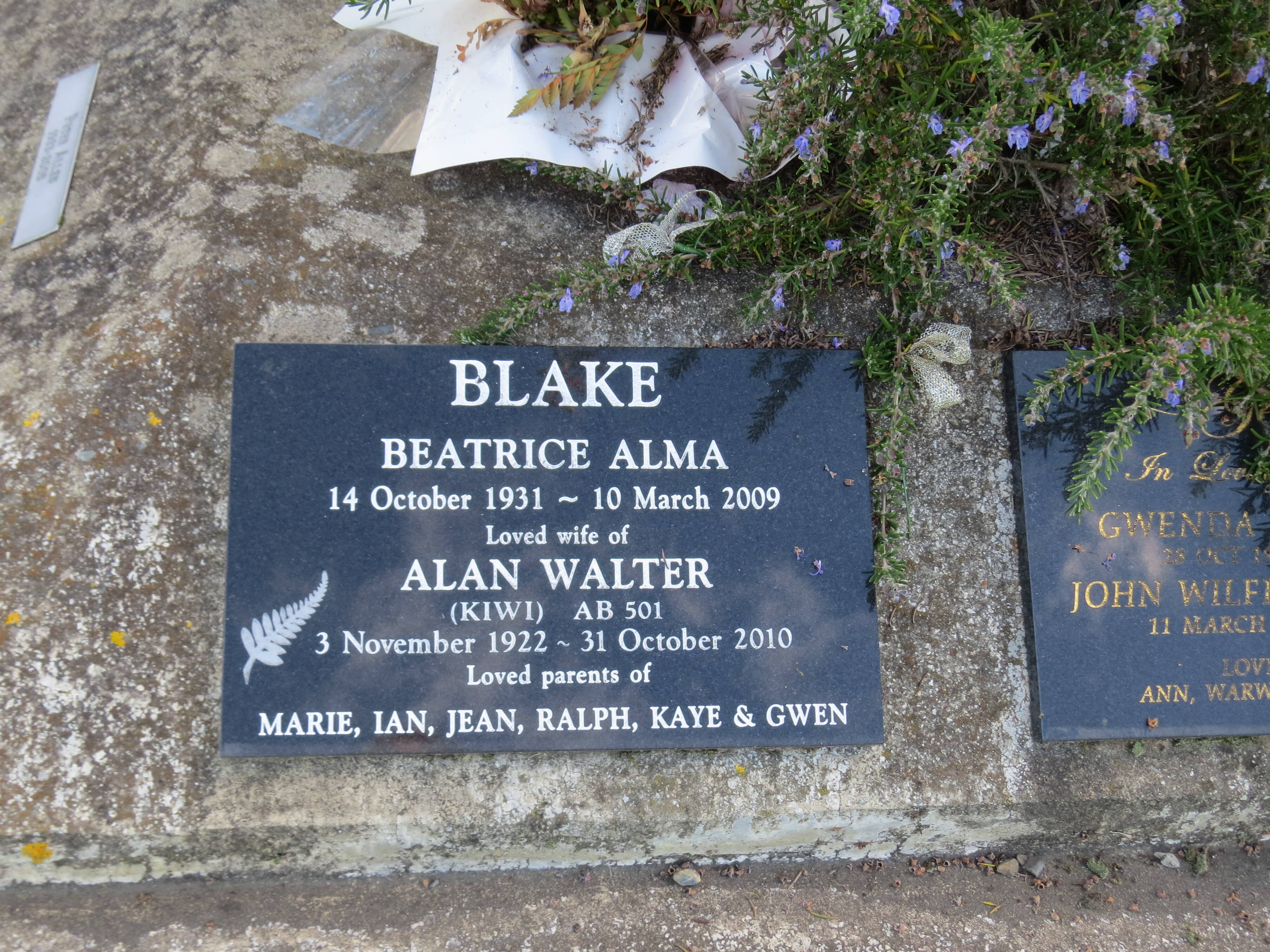Alan Walter Blake - Online Cenotaph - Auckland War Memorial Museum