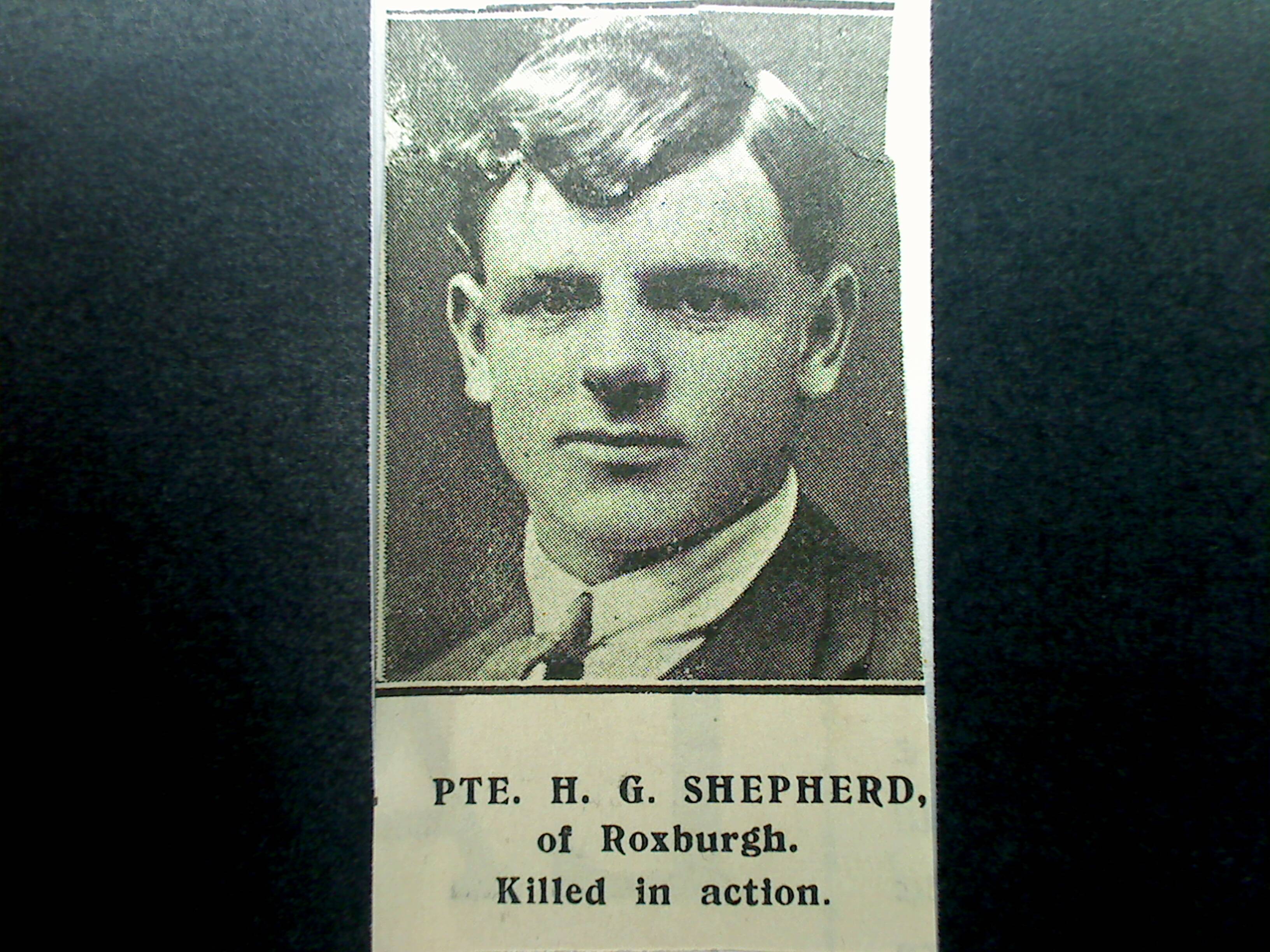 Herbert Guthrie Shepherd - Online Cenotaph - Auckland War Memorial Museum