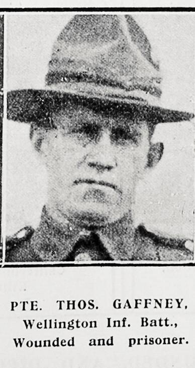 Thomas Gaffney - Online Cenotaph - Auckland War Memorial Museum