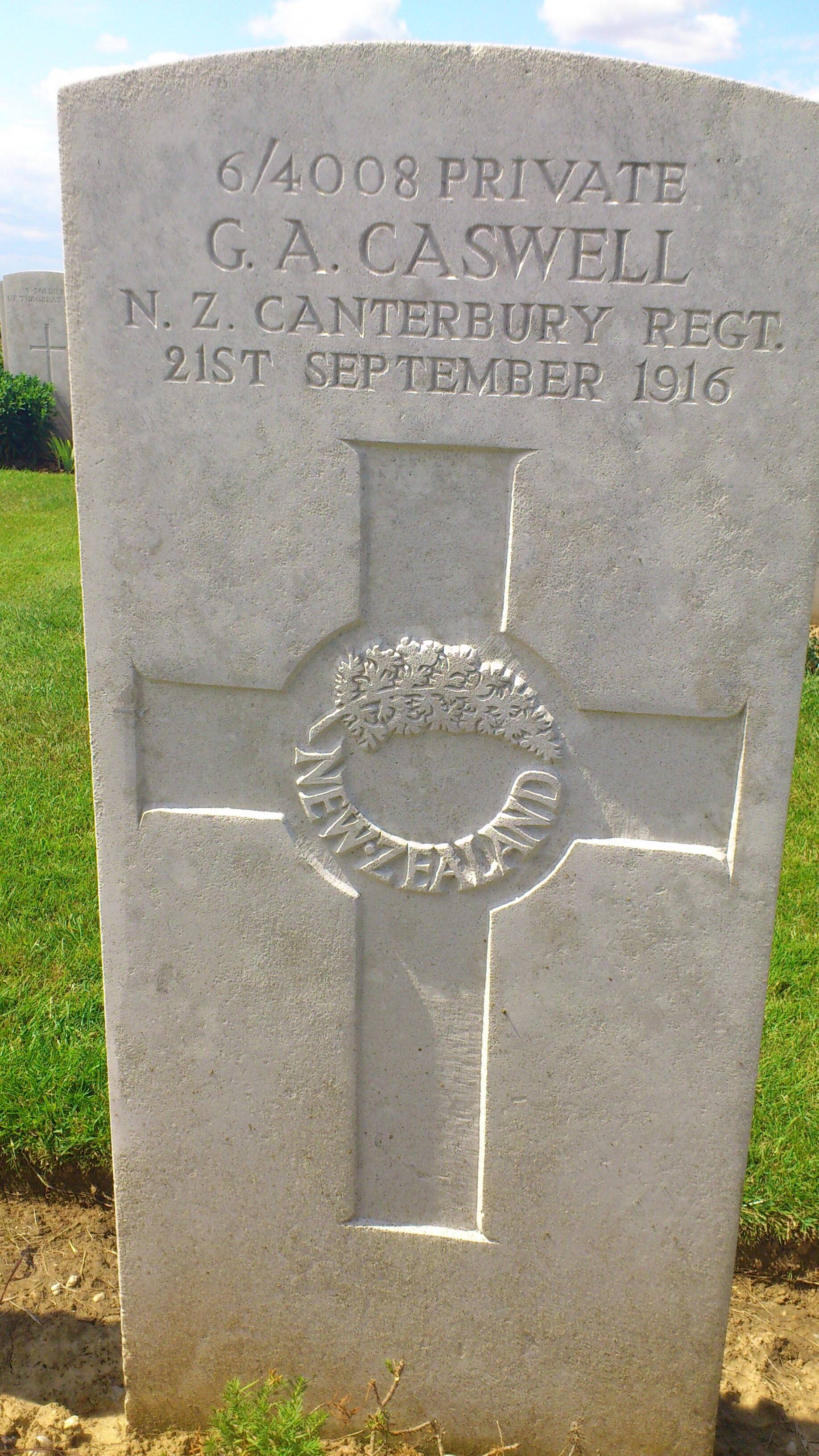 George Arthur Caswell - Online Cenotaph - Auckland War Memorial Museum