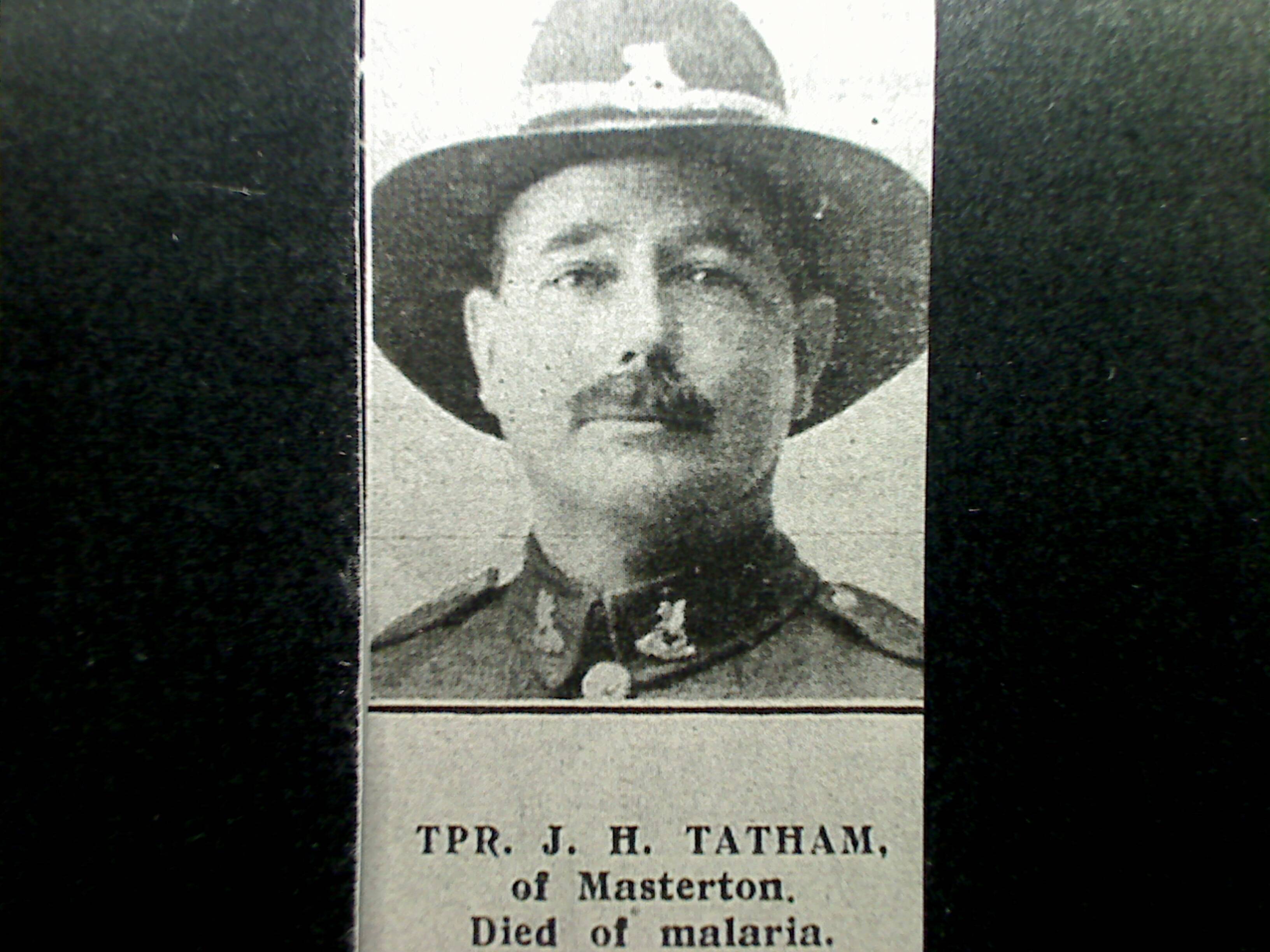 John Harding Tatham - Online Cenotaph - Auckland War Memorial Museum