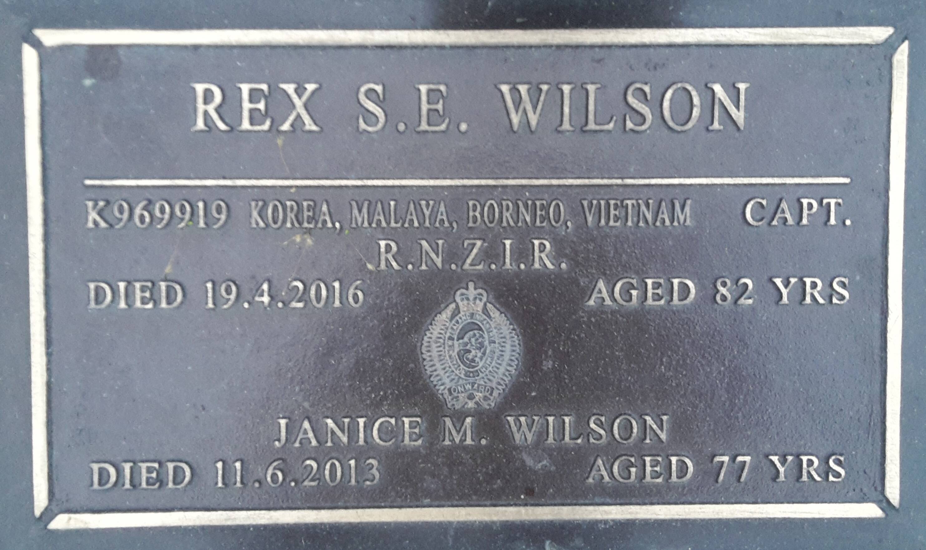 Rex Samuel Edwin Wilson - Online Cenotaph - Auckland War Memorial Museum