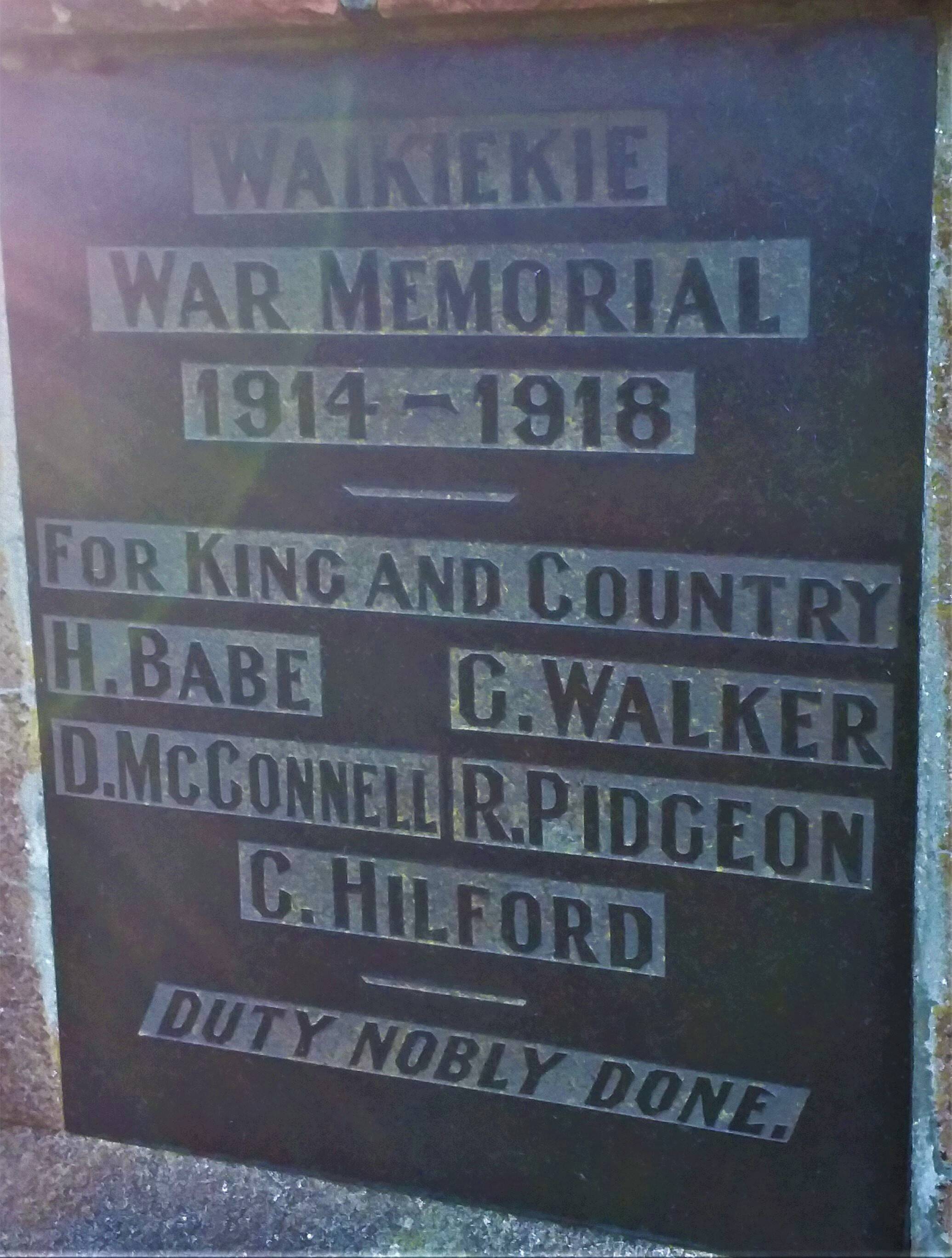 George Walker - Online Cenotaph - Auckland War Memorial Museum