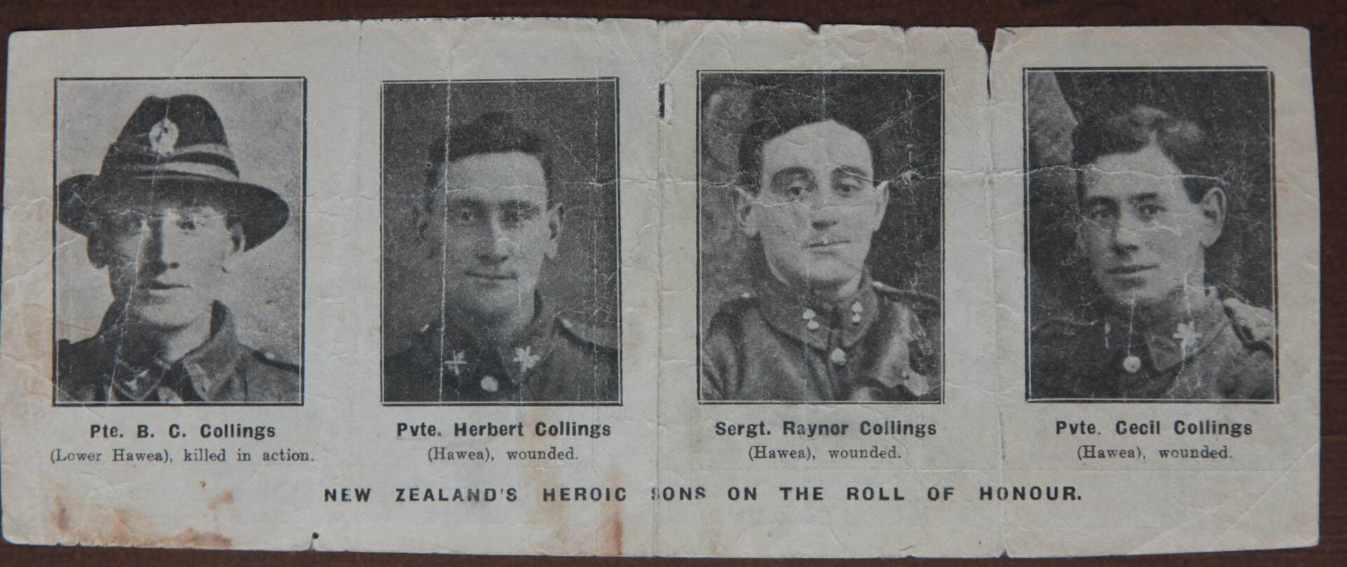 Bertram Charles Collings - Online Cenotaph - Auckland War Memorial Museum
