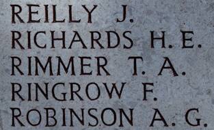 Thomas Alick Rimmer - Online Cenotaph - Auckland War Memorial Museum