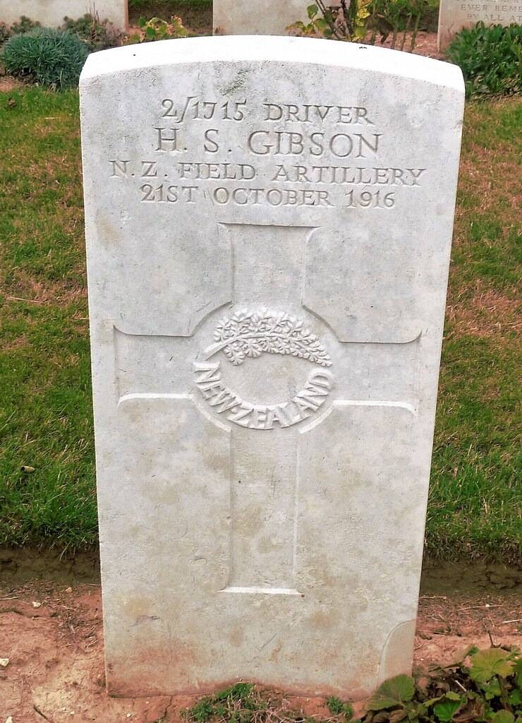 Herbert Simms Gibson - Online Cenotaph - Auckland War Memorial Museum