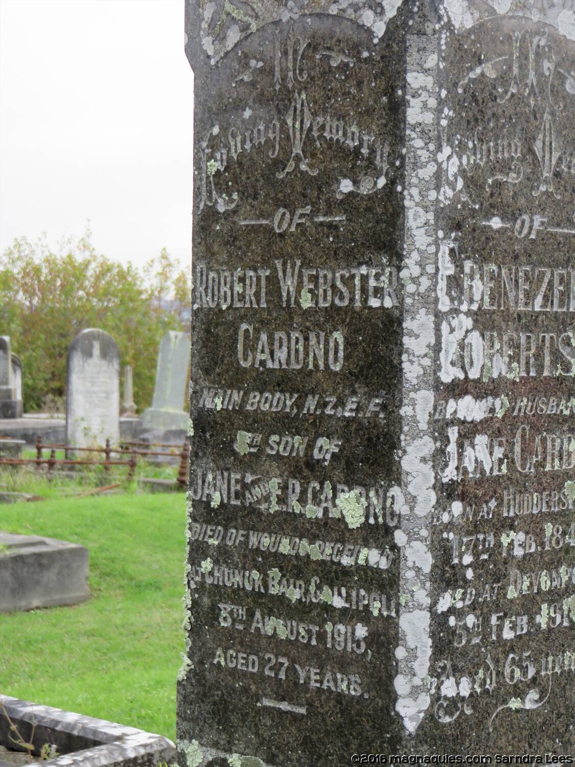 Robert Webster Cardno - Online Cenotaph - Auckland War Memorial Museum
