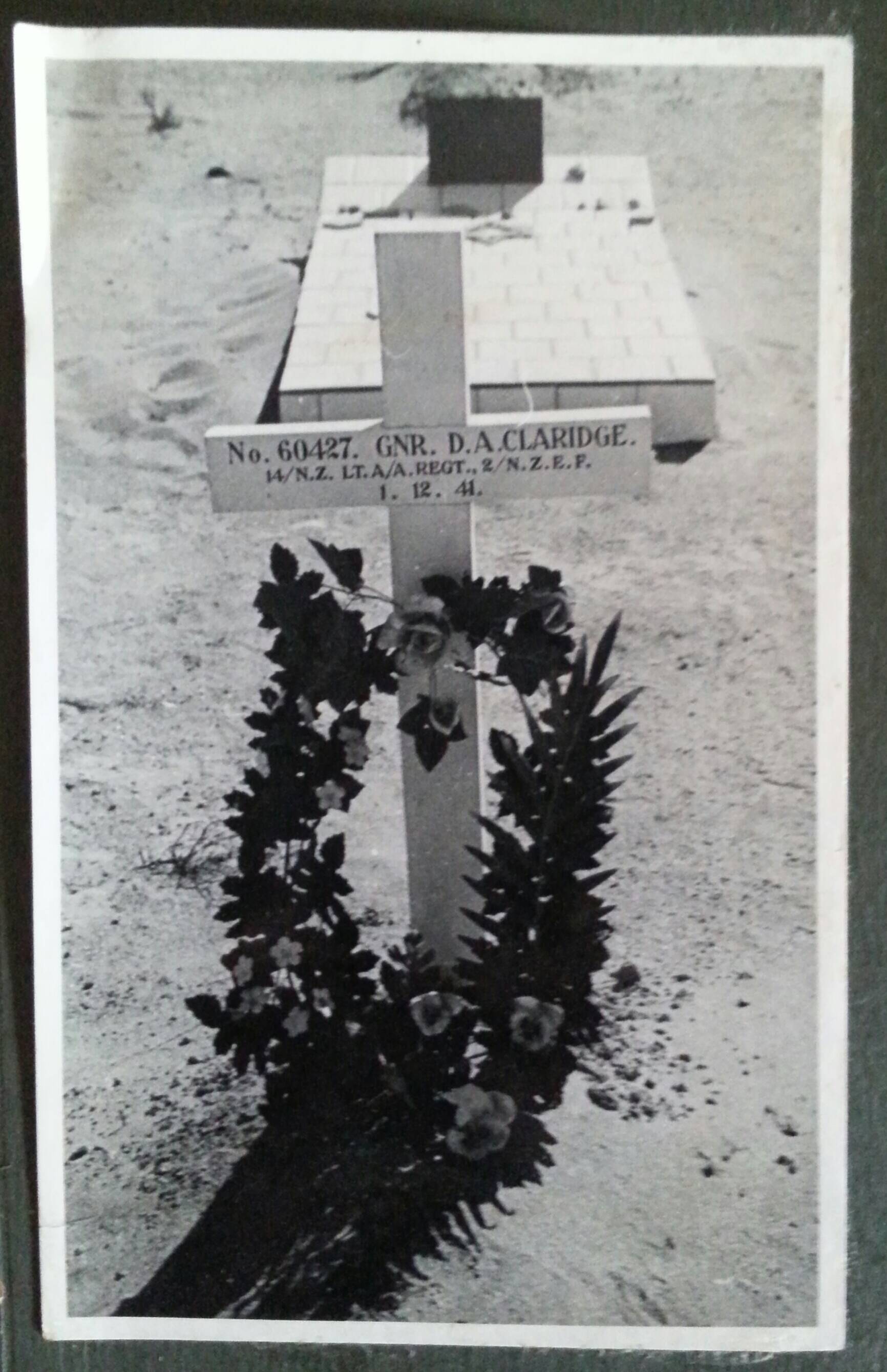 Douglas Arthur Claridge - Online Cenotaph - Auckland War Memorial Museum