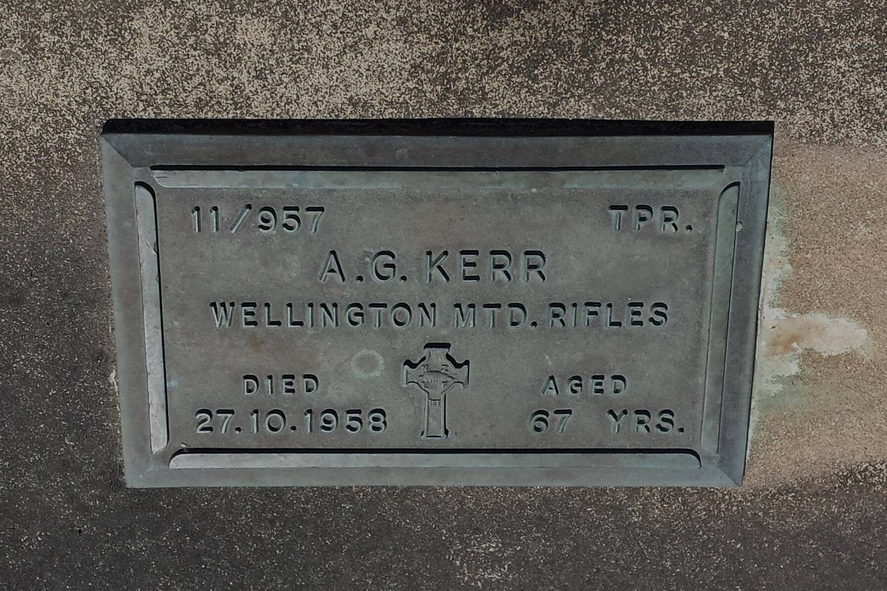 Allen Kerr - Online Cenotaph - Auckland War Memorial Museum
