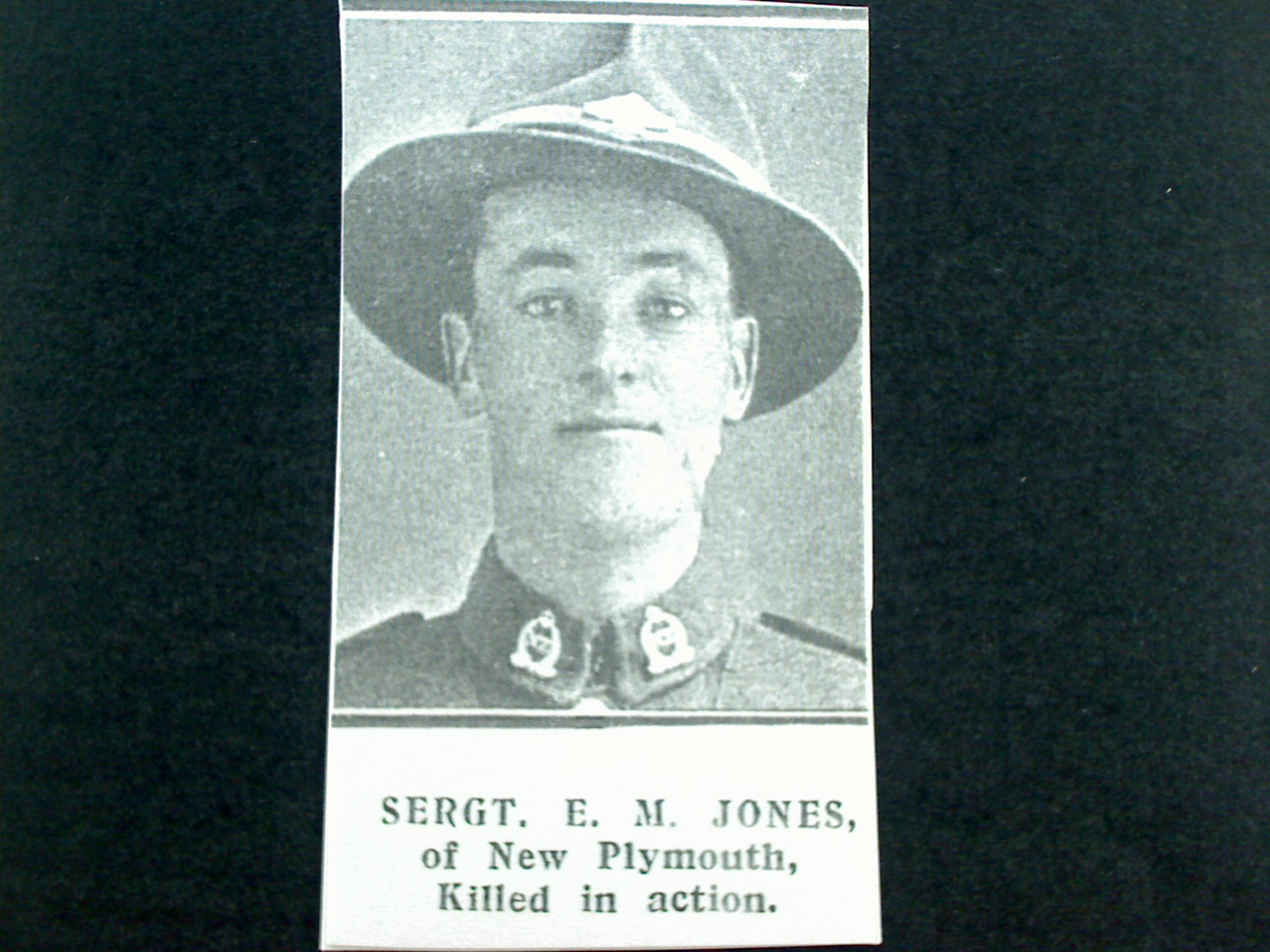 Edmund Michael Jones - Online Cenotaph - Auckland War Memorial Museum
