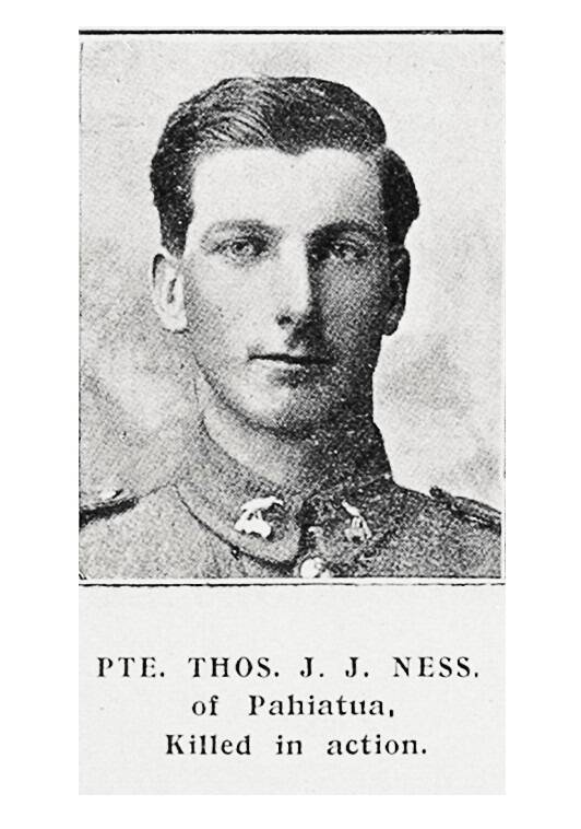 Thomas Jeremiah Joseph Ness - Online Cenotaph - Auckland War Memorial ...