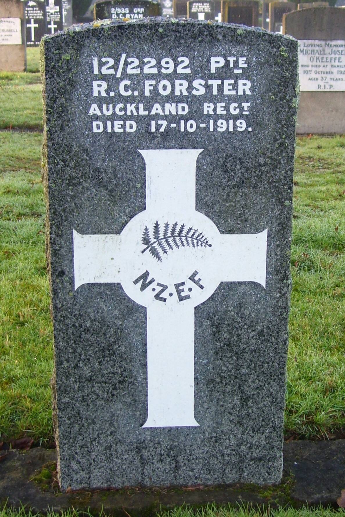 Robson Cameron Forster - Online Cenotaph - Auckland War Memorial Museum
