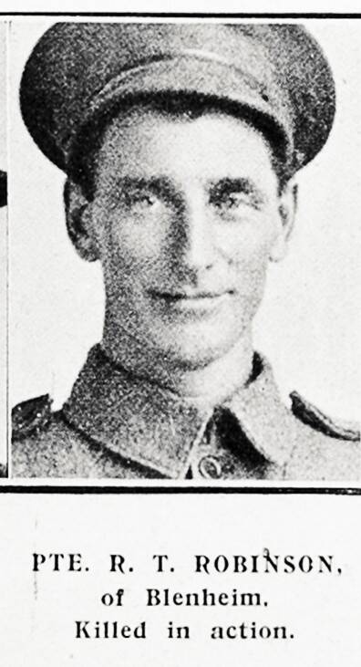 Richard Thomas Robinson - Online Cenotaph - Auckland War Memorial Museum