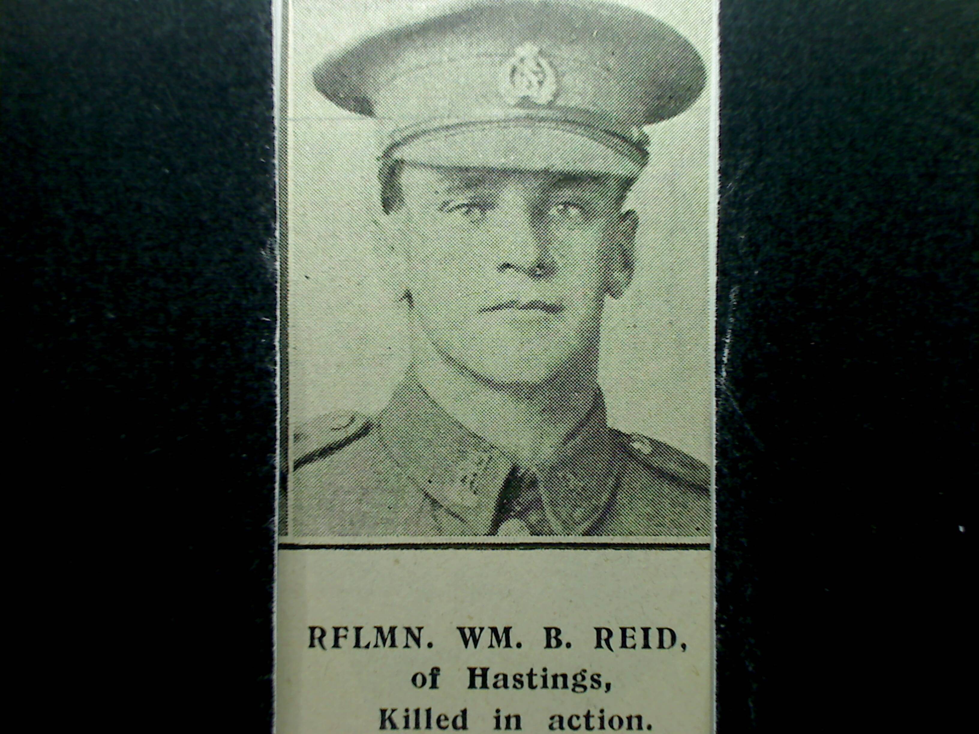 William Barr Reid - Online Cenotaph - Auckland War Memorial Museum