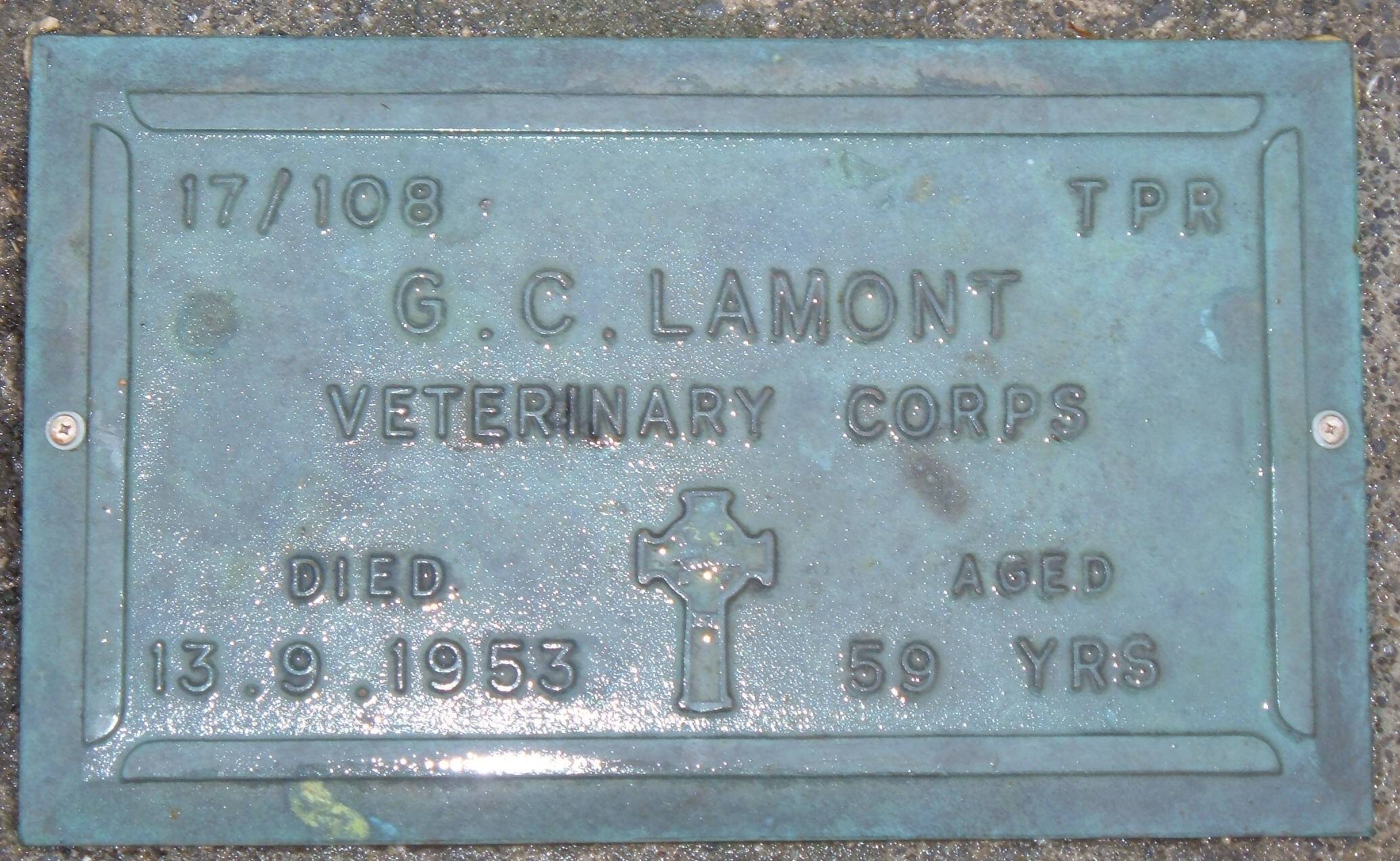 George Charles Lamont - Online Cenotaph - Auckland War Memorial Museum