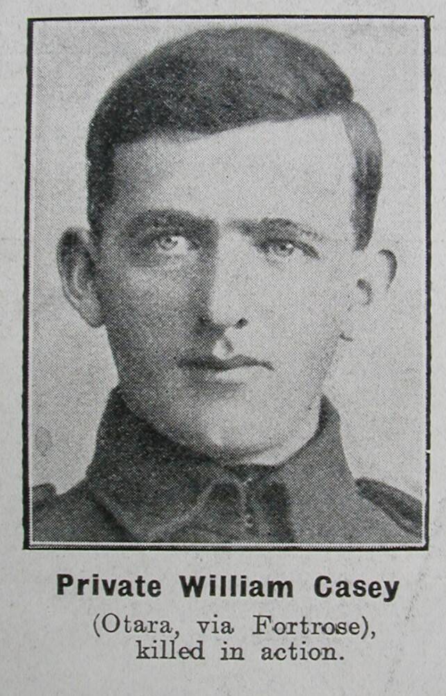 William Casey - Online Cenotaph - Auckland War Memorial Museum