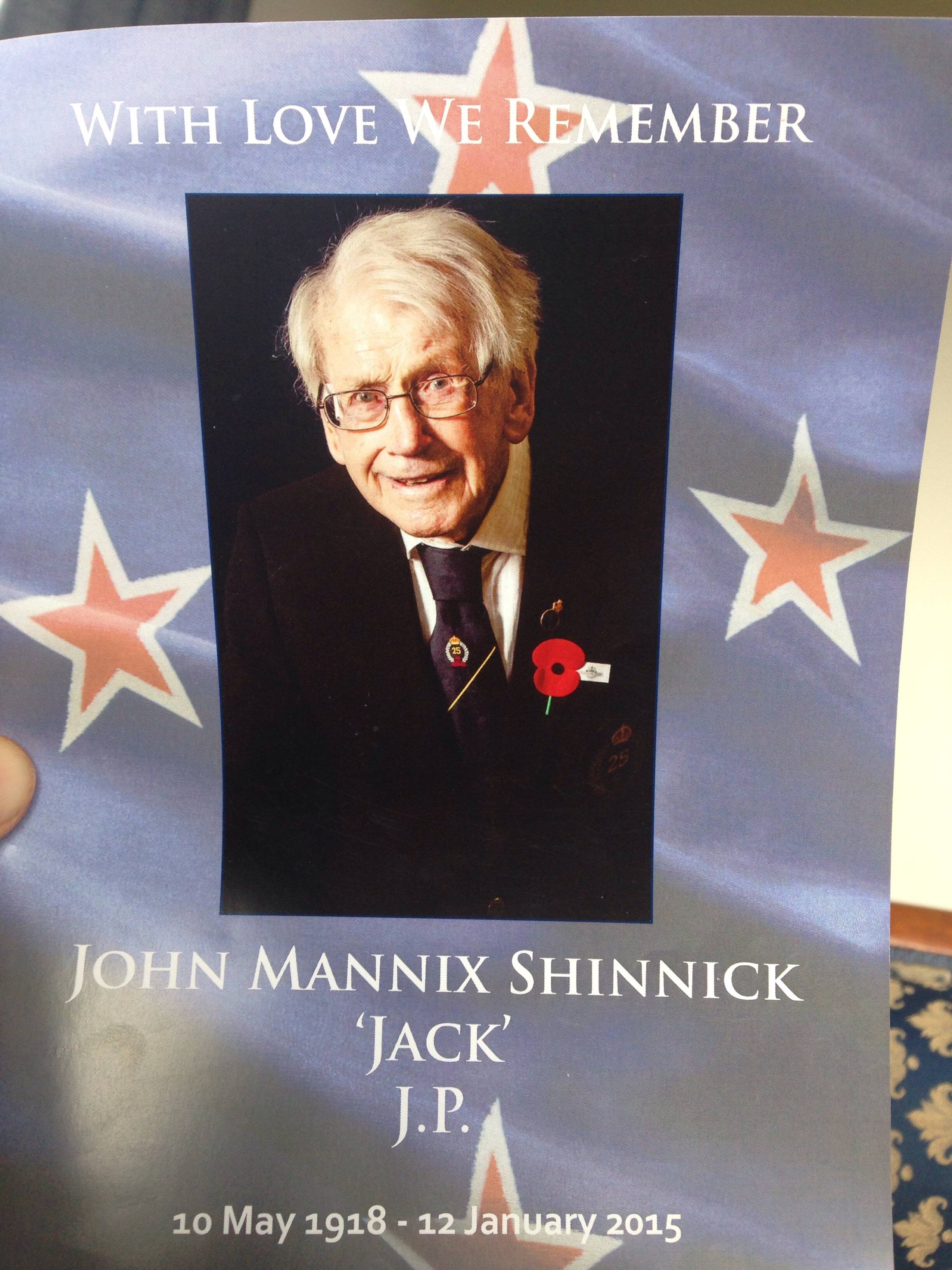 John Mannix Shinnick - Online Cenotaph - Auckland War Memorial Museum