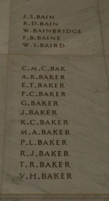 Walter Snelling Baird - Online Cenotaph - Auckland War Memorial Museum