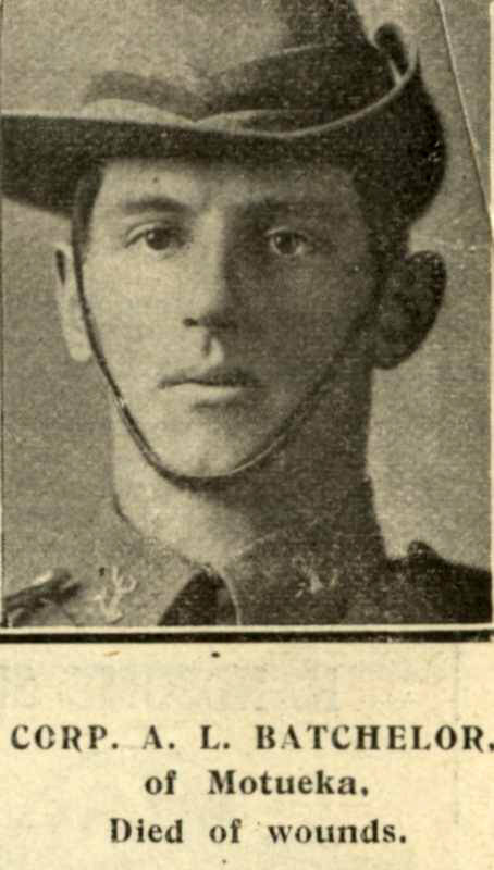 Arthur Lake Batchelor - Online Cenotaph - Auckland War Memorial Museum
