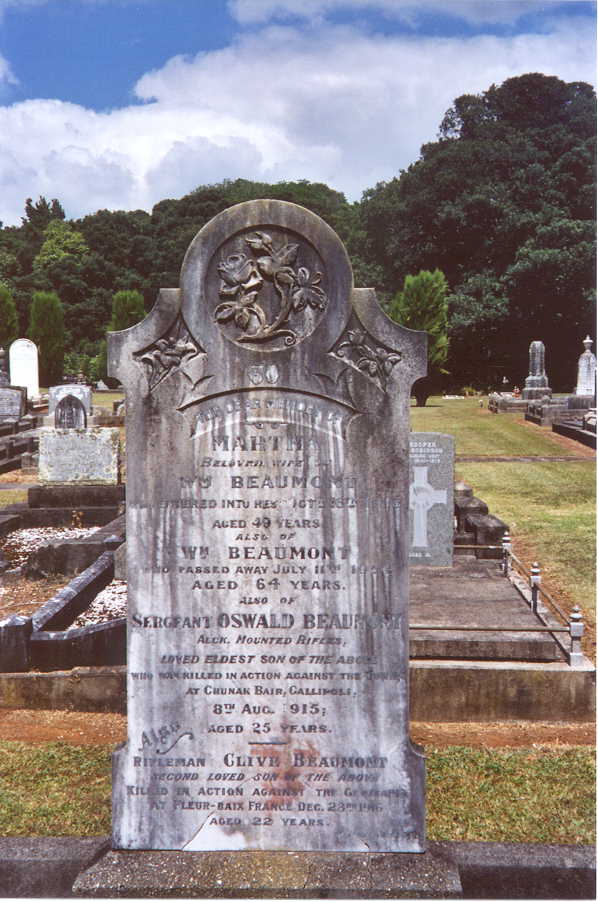 Clive Beaumont - Online Cenotaph - Auckland War Memorial Museum