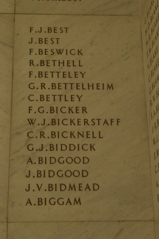 Clarence Ralph Bicknell - Online Cenotaph - Auckland War Memorial Museum