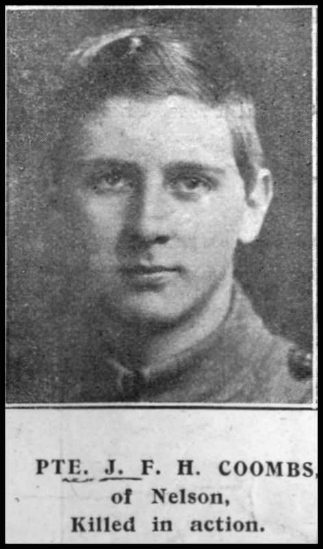 James Francis Henry Coombs - Online Cenotaph - Auckland War Memorial Museum