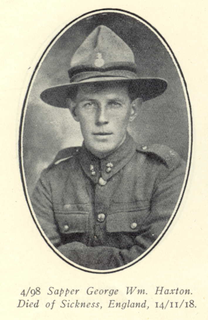 George William Haxton - Online Cenotaph - Auckland War Memorial Museum