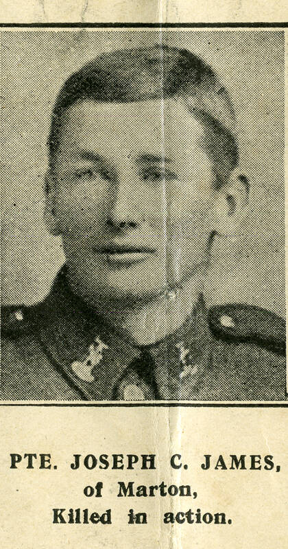 Joseph Cowan James - Online Cenotaph - Auckland War Memorial Museum