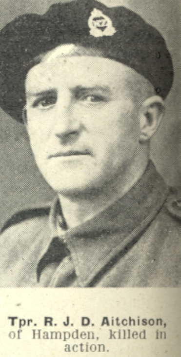 Ronald James Duncan Aitchison - Online Cenotaph - Auckland War Memorial ...