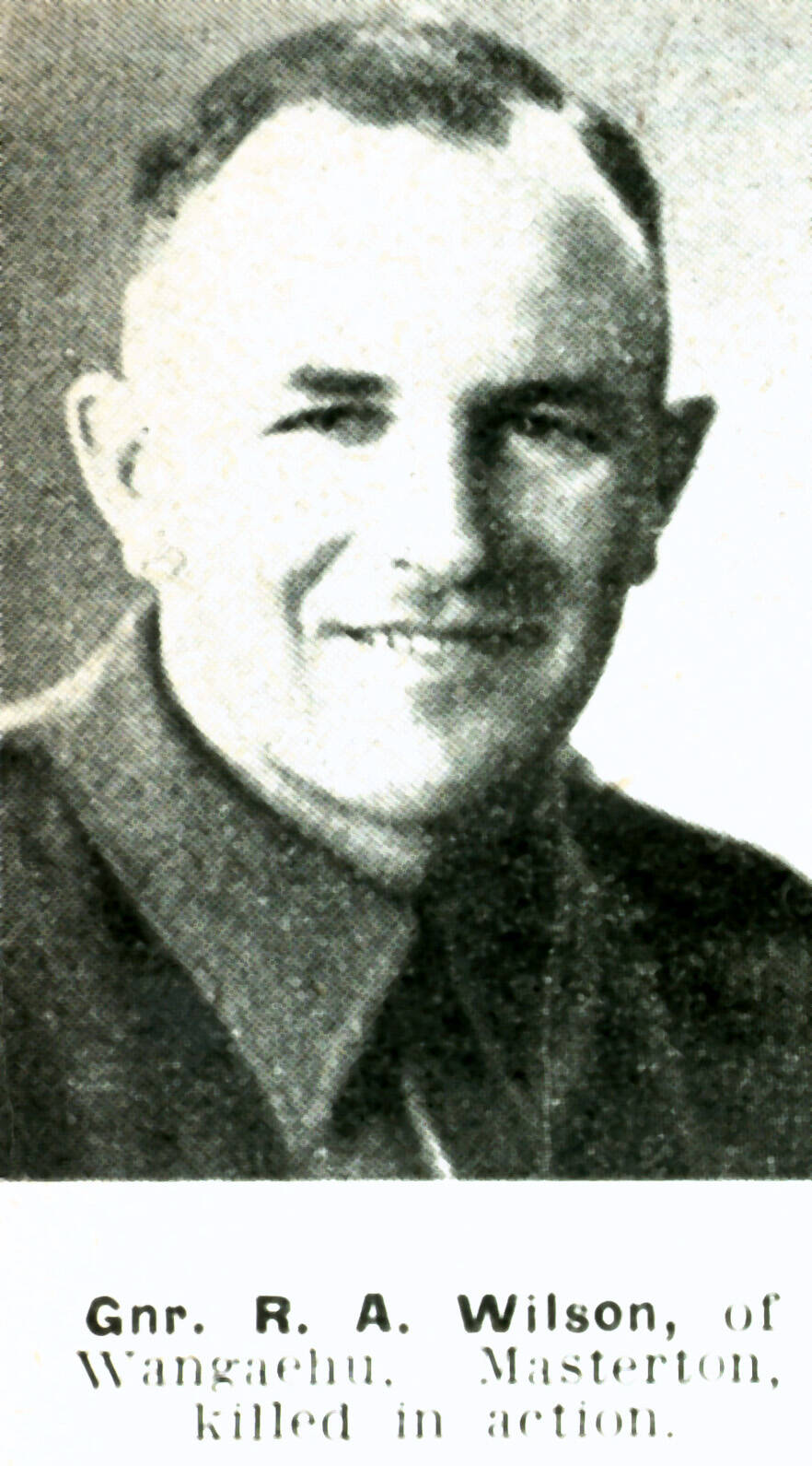 Robert Alfred Wilson - Online Cenotaph - Auckland War Memorial Museum