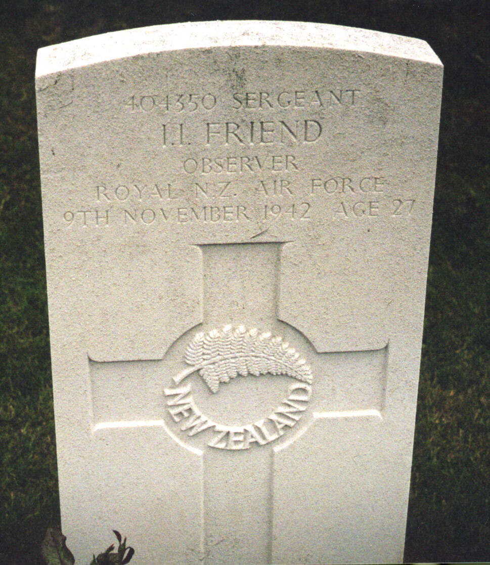 Ian Ignatius Friend - Online Cenotaph - Auckland War Memorial Museum