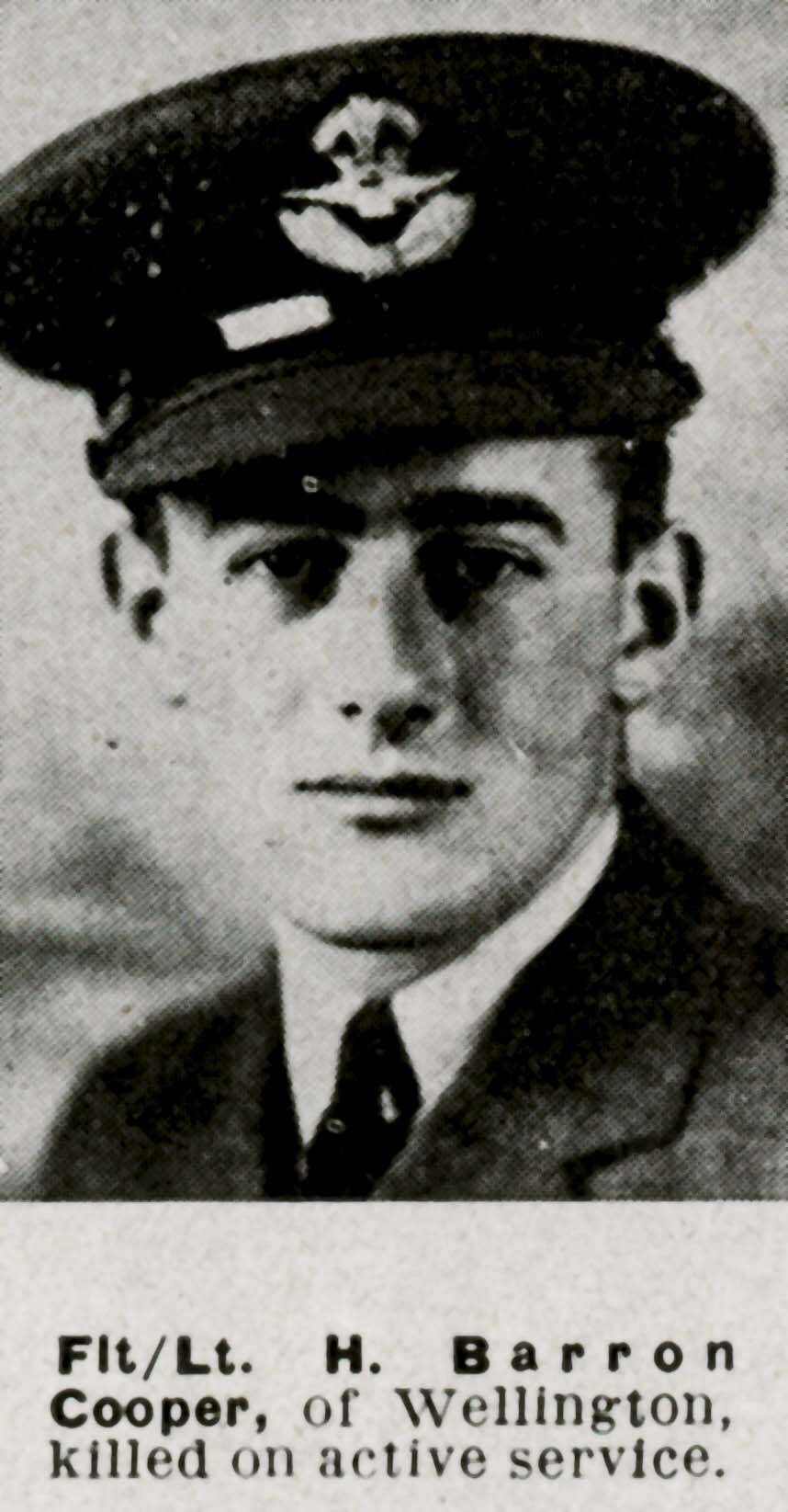 Harry Barron Cooper - Online Cenotaph - Auckland War Memorial Museum