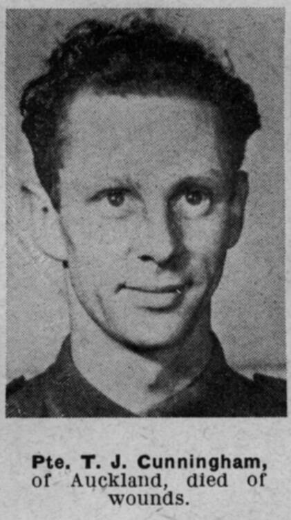 Trevor James Cunningham - Online Cenotaph - Auckland War Memorial Museum