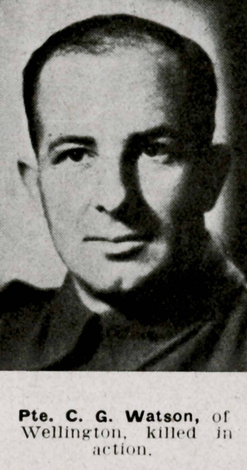 Clement Gordon Watson - Online Cenotaph - Auckland War Memorial Museum