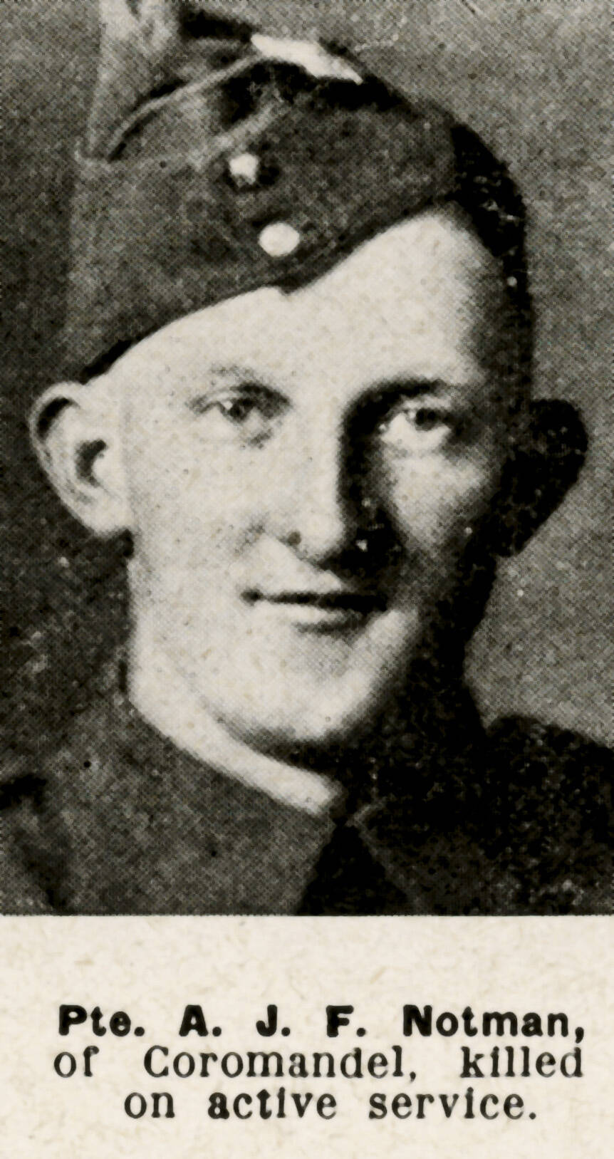 Archibald John Forbes Notman - Online Cenotaph - Auckland War Memorial ...